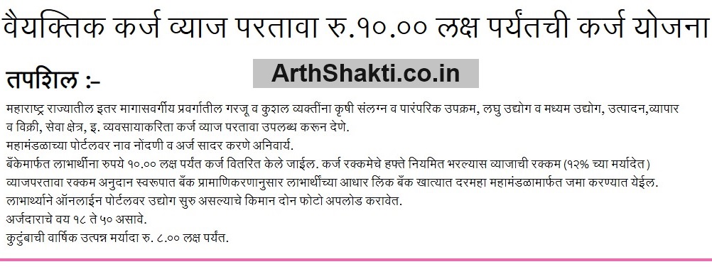 १८ ते ५० वयोगटातील उमेदवारांसाठी ओबीसी बिनव्याजी कर्ज योजना MSOBCFDC ...